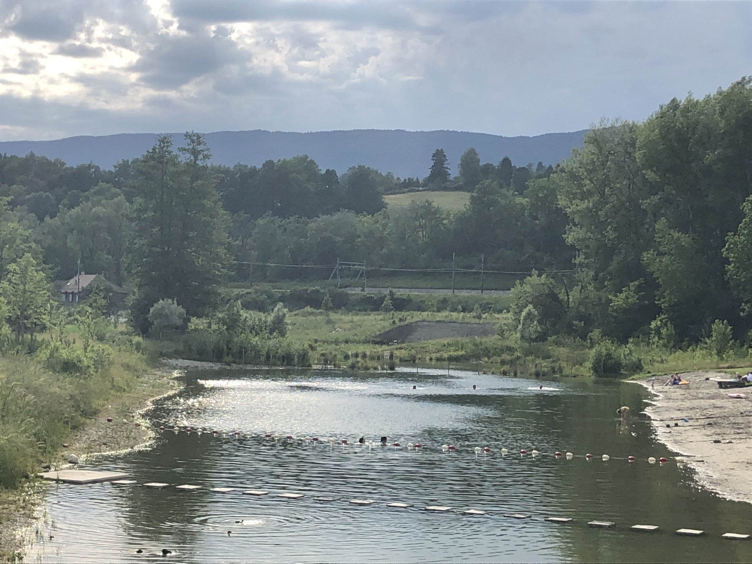 La plage de Dardagny – Léman Express